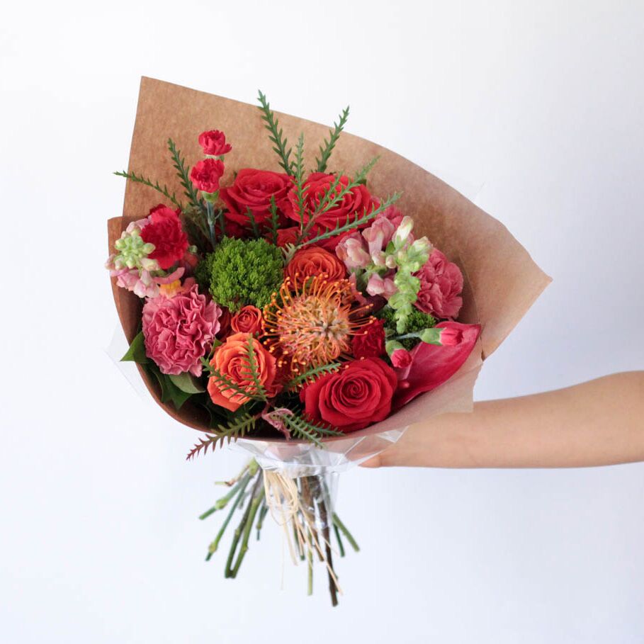 Fire and Desire Wrap Floral Arrangement in Austin, TX | Ben White Florist